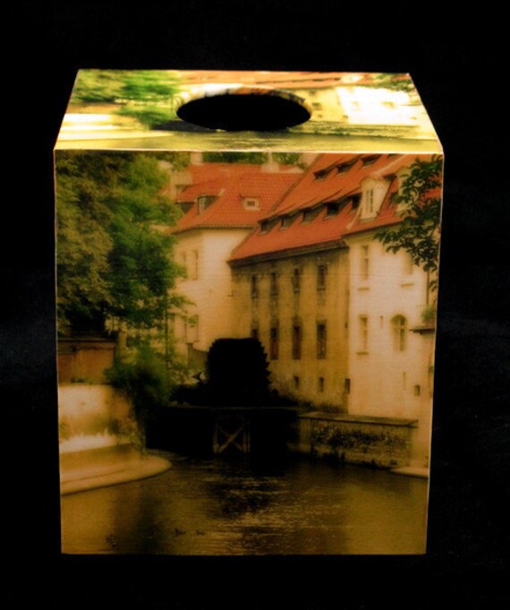 Tissue Box Cover Kampa Water Mill in Prague | Etsy