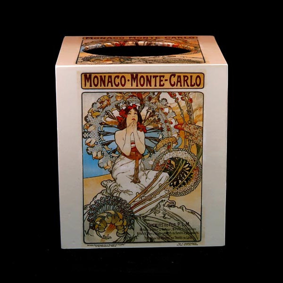 Tissue Box Cover Monaco Monte Carlo - Etsy
