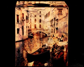 Tissue Box Cover Stone and Japanese Bridge in Autumn - Etsy