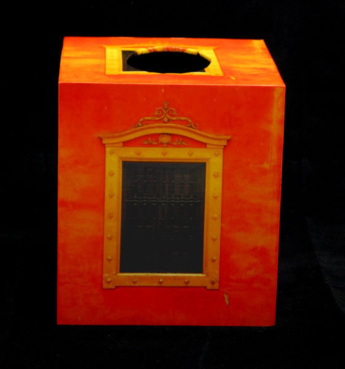 Tissue Box Cover Orange Wall and Window in Granada | Etsy