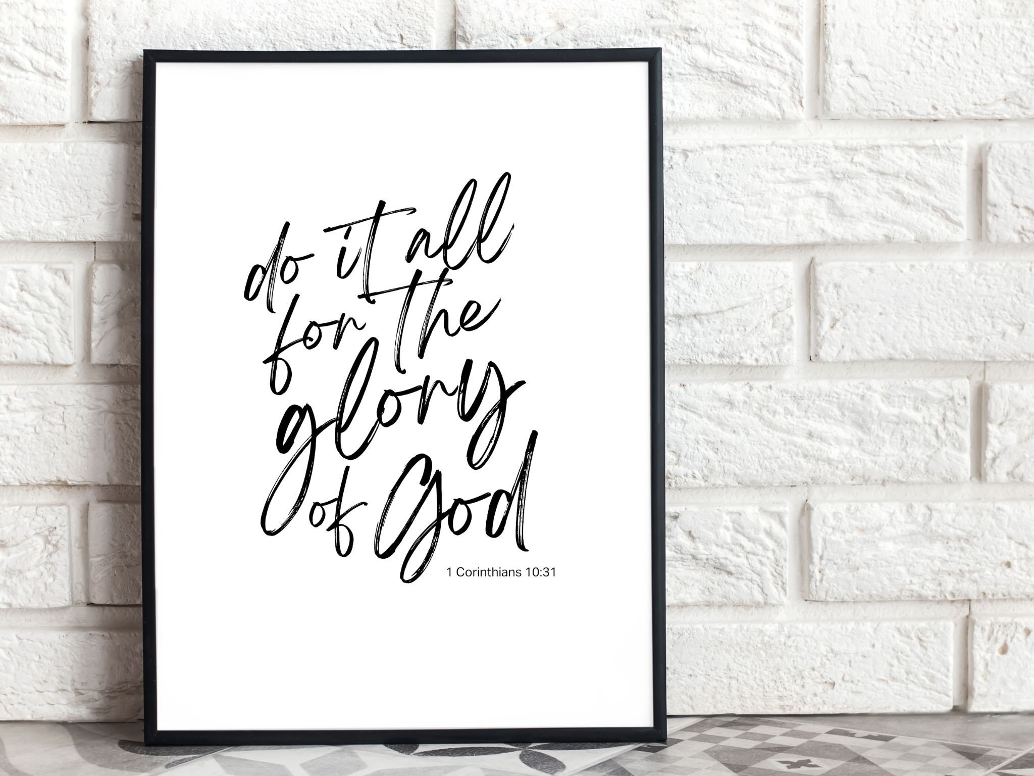 Scripture Prints, Bible Verse Printable, 1 Corinthians 10:13, Christian ...