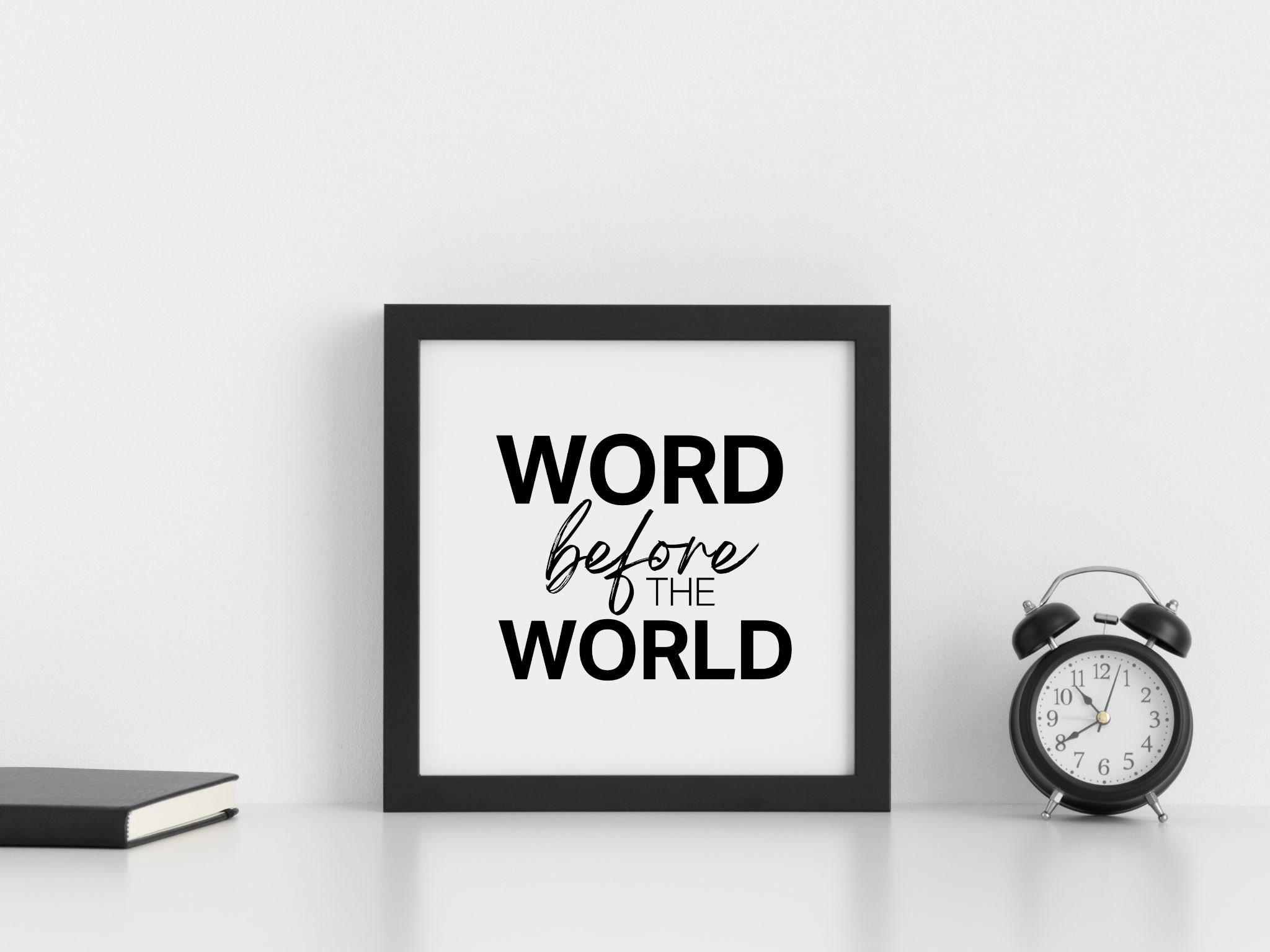Word Before the World, Scripture Prints, Office Art, Bible Verse ...