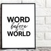 Word Before the World, Scripture Prints, Office Art, Bible Verse ...