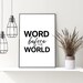 Word Before the World, Scripture Prints, Office Art, Bible Verse ...