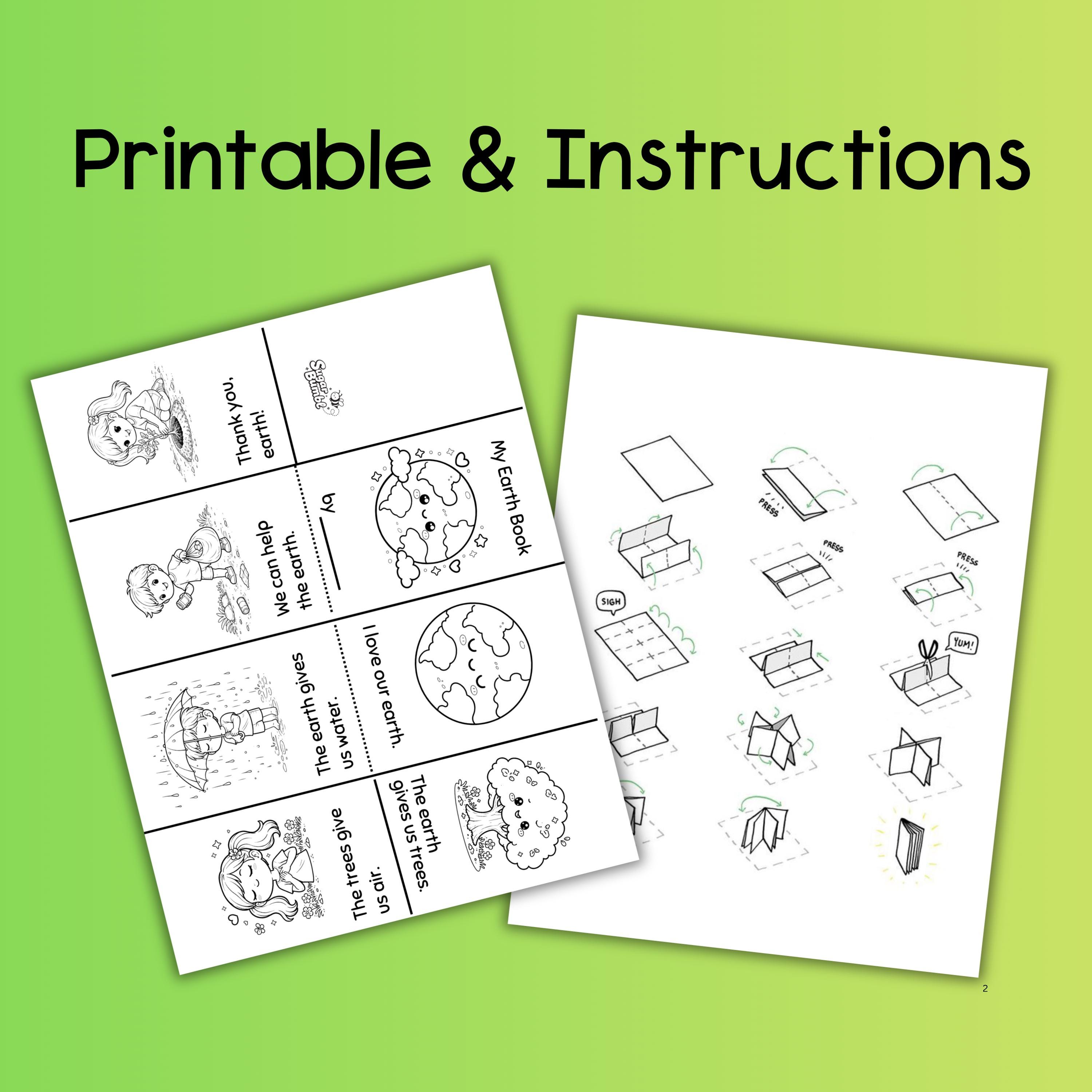 Earth Day Mini Book Printable | Kindergarten & 1st Grade Reading ...