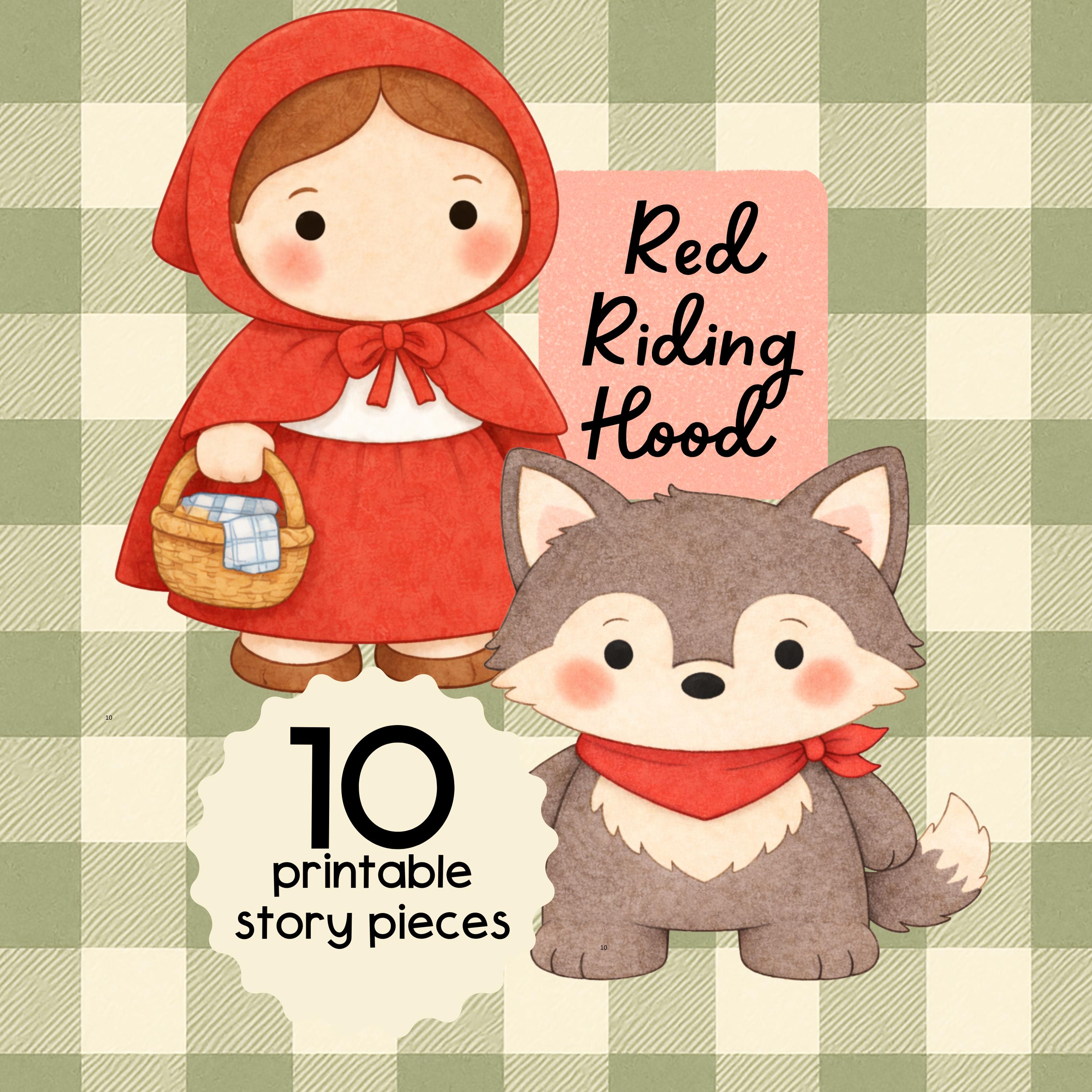 Little Red Riding Hood Story Retelling Activity Pack | Printable ...