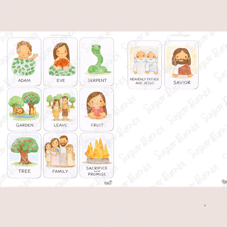 Bible Story Cards for Kids With Script | Christian Primary Lesson ...
