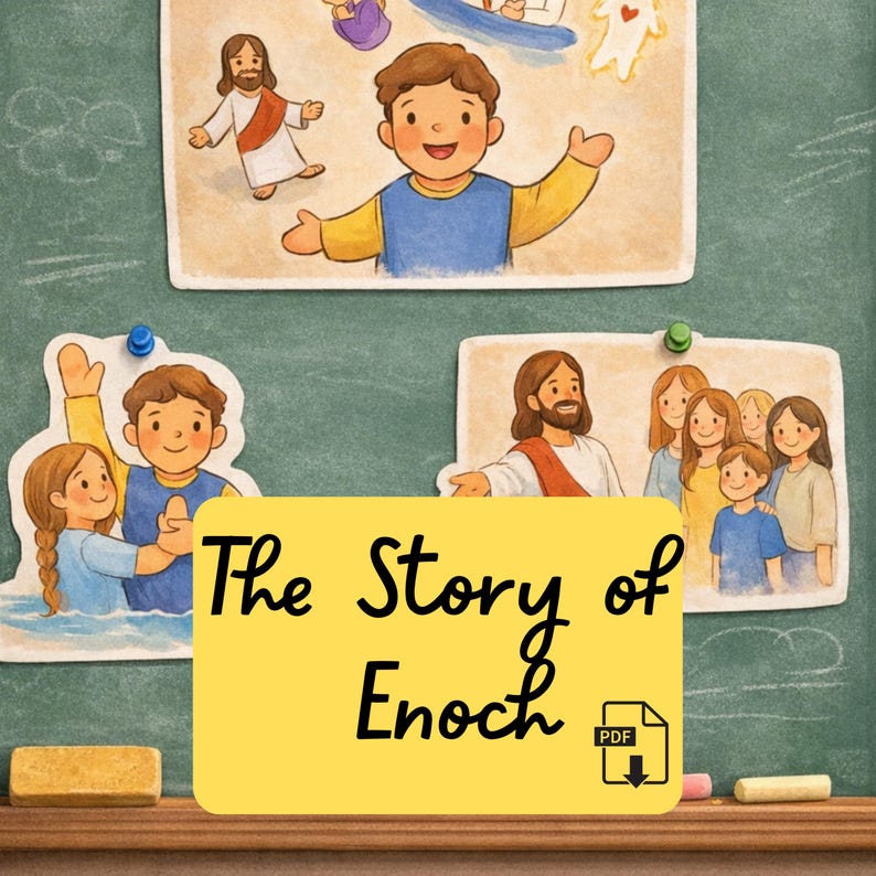 Enoch Story Visuals for Kids | Bible Primary Come Follow Me Printables ...