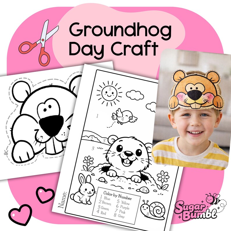 Groundhog Day K–2 Activity Pack | Printable Color by Number & Groundhog ...