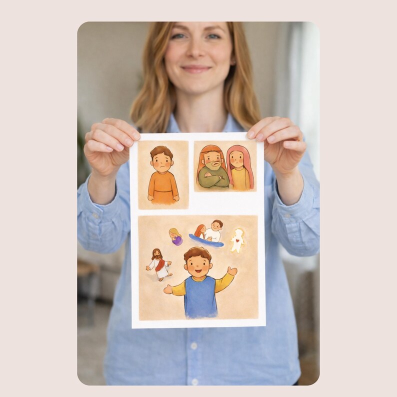 Enoch Story Visuals for Kids | Bible Primary Come Follow Me Printables ...