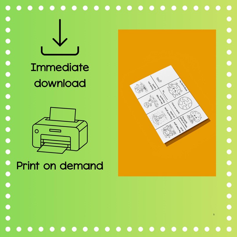 Earth Day Mini Book Printable | Kindergarten & 1st Grade Reading ...