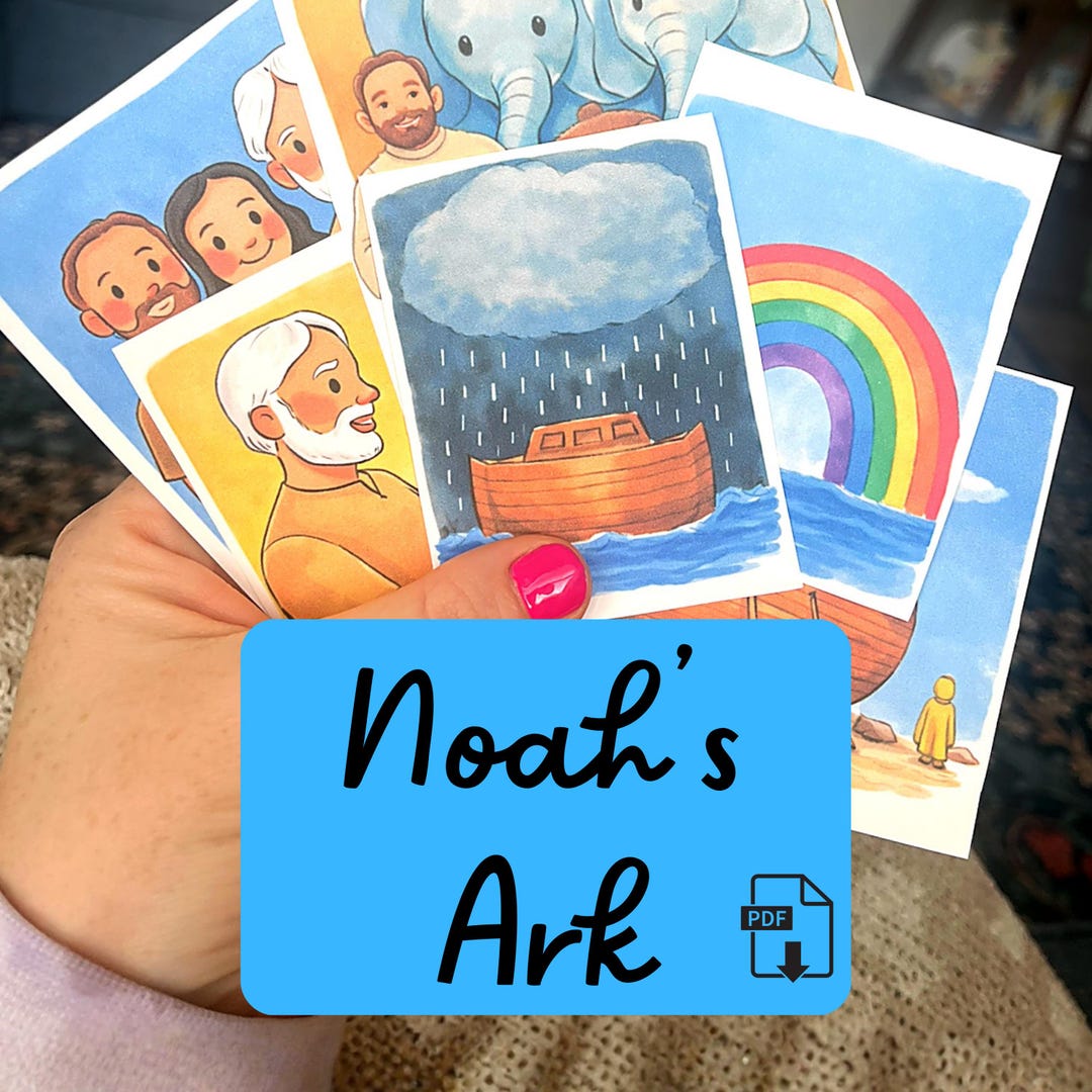 Noah’s Ark Bible Story Kids | Printable Storytelling Pieces | Sunday ...