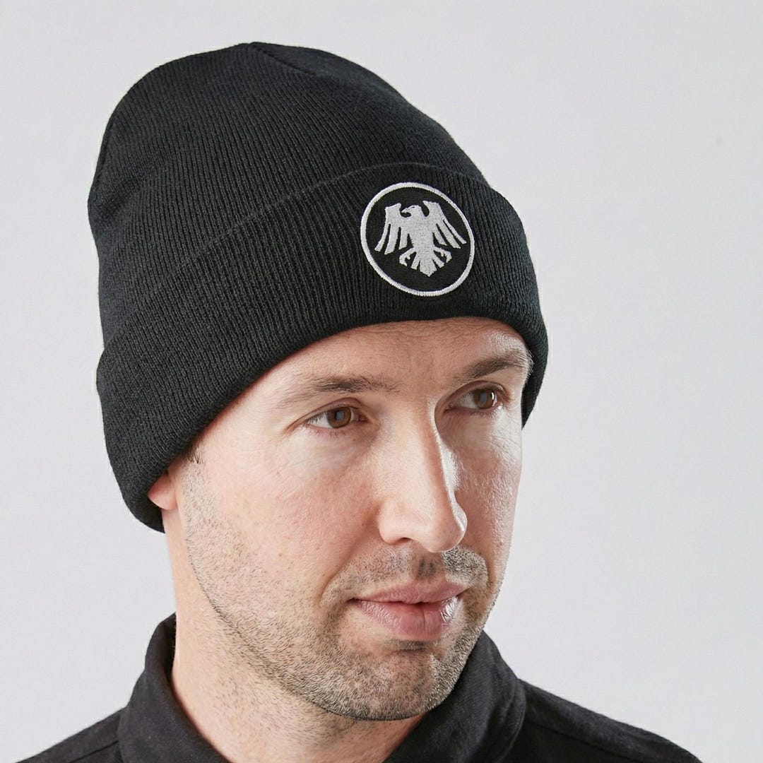 Wargaming Knit Beanie: Embroidered Crow Guard Cap - Etsy