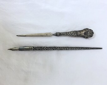Antique Sterling Dip Pen - Etsy