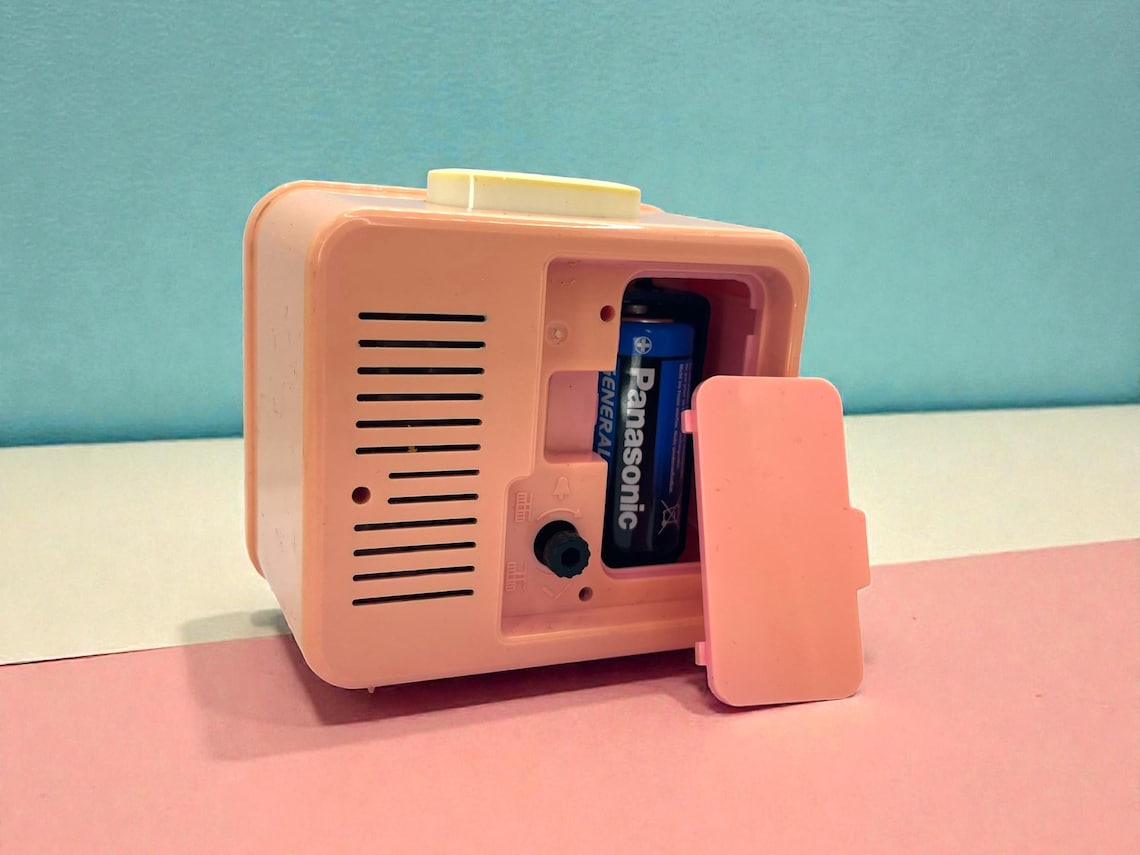 Vintage Citizen Alarm Clock 1970s | Turquoise & Pink Retro Quartz Desk ...