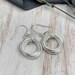 5 Interlocking Rings, Silver Earrings, 50th Birthday, 5 Rings, Circle ...