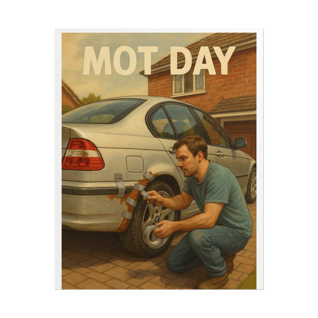 MOT Day Poster | Funny Car Guy Artwork - Etsy