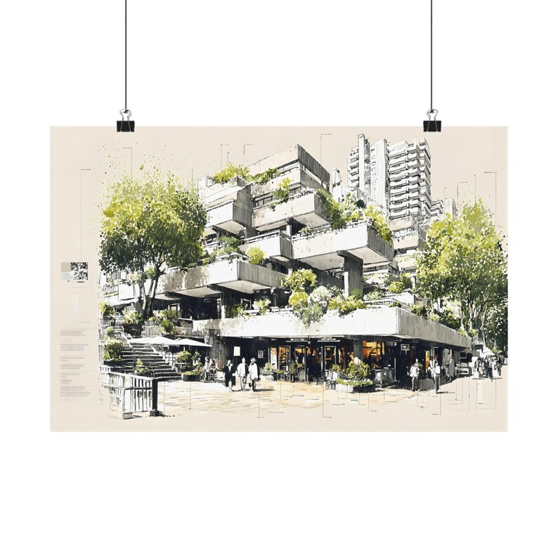 Podium Gardens Barbican-inspired Plaza - Etsy