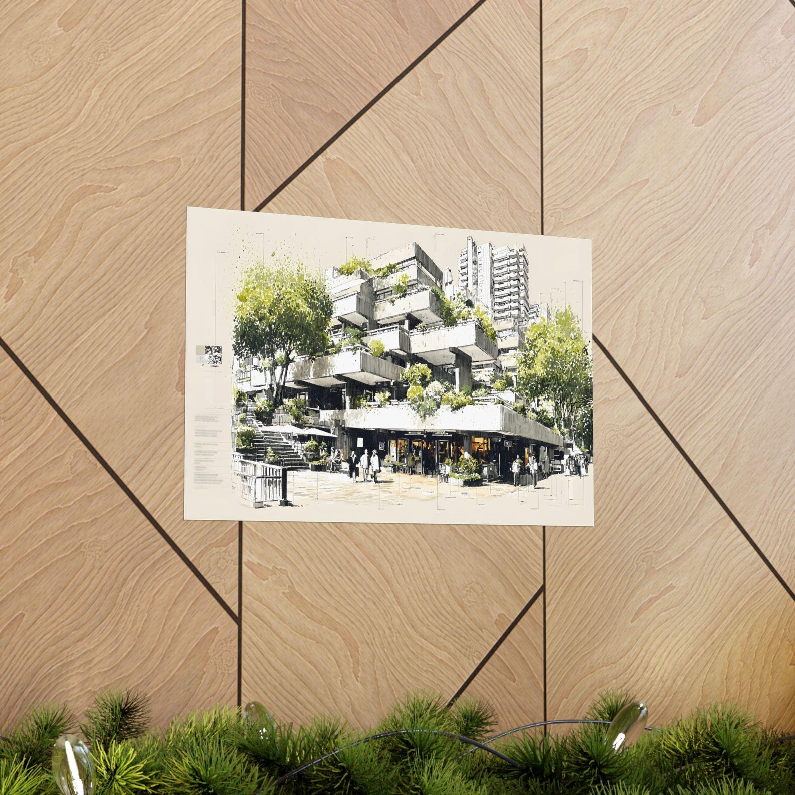 Podium Gardens Barbican-inspired Plaza - Etsy