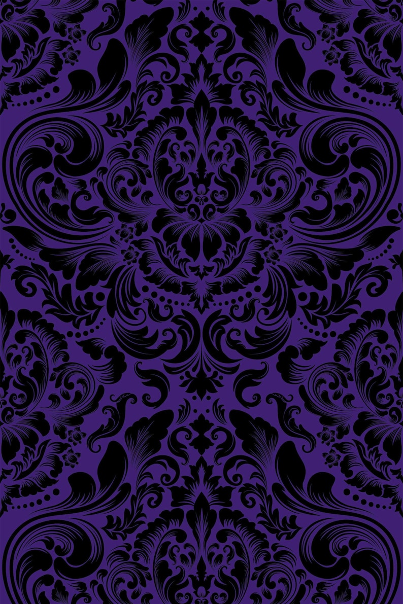 Victorian Gothic Damask Wallpaper Peel and Stick Removable Wall Mural ...