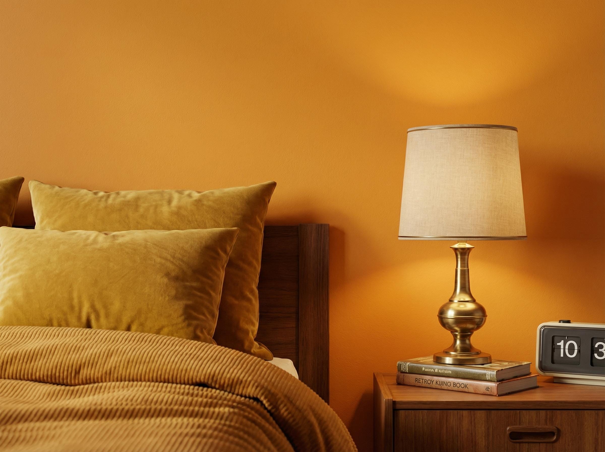 Burnt Orange Peel and Stick Wallpaper | Solid Terracotta Wall Mural ...