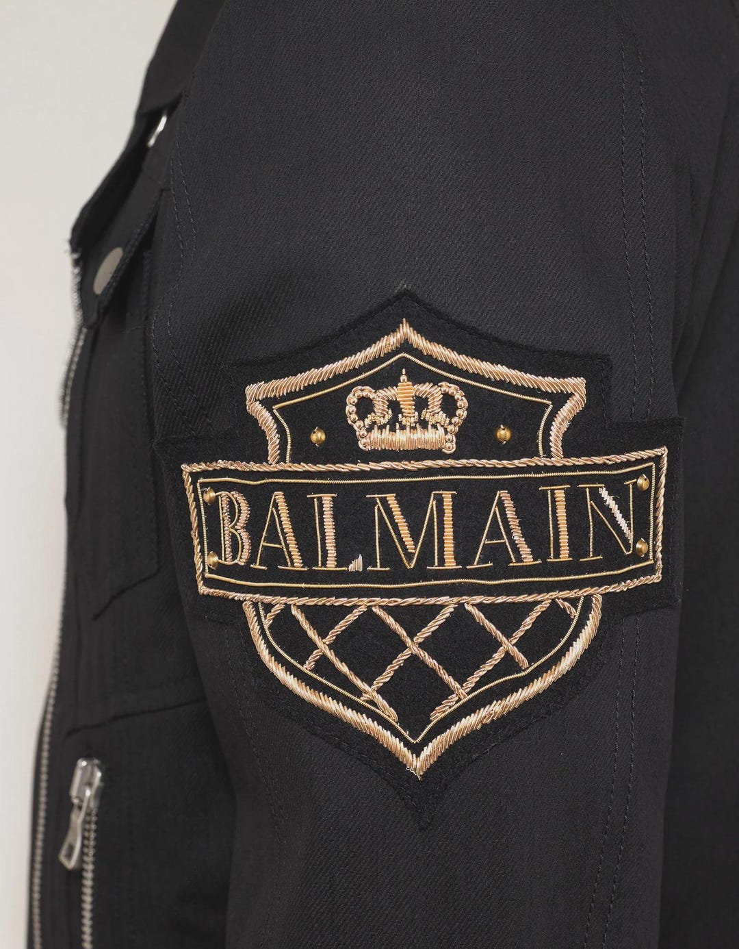Balmain Vintage Hand Embroidered Bullion Wire Blazer Badge, Sew on ...