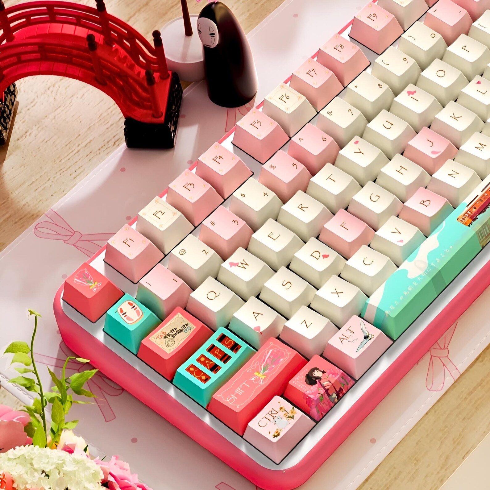 Ghibli Anime Keycaps Set 158 – Japanese Artisan PBT Custom Handmade for ...