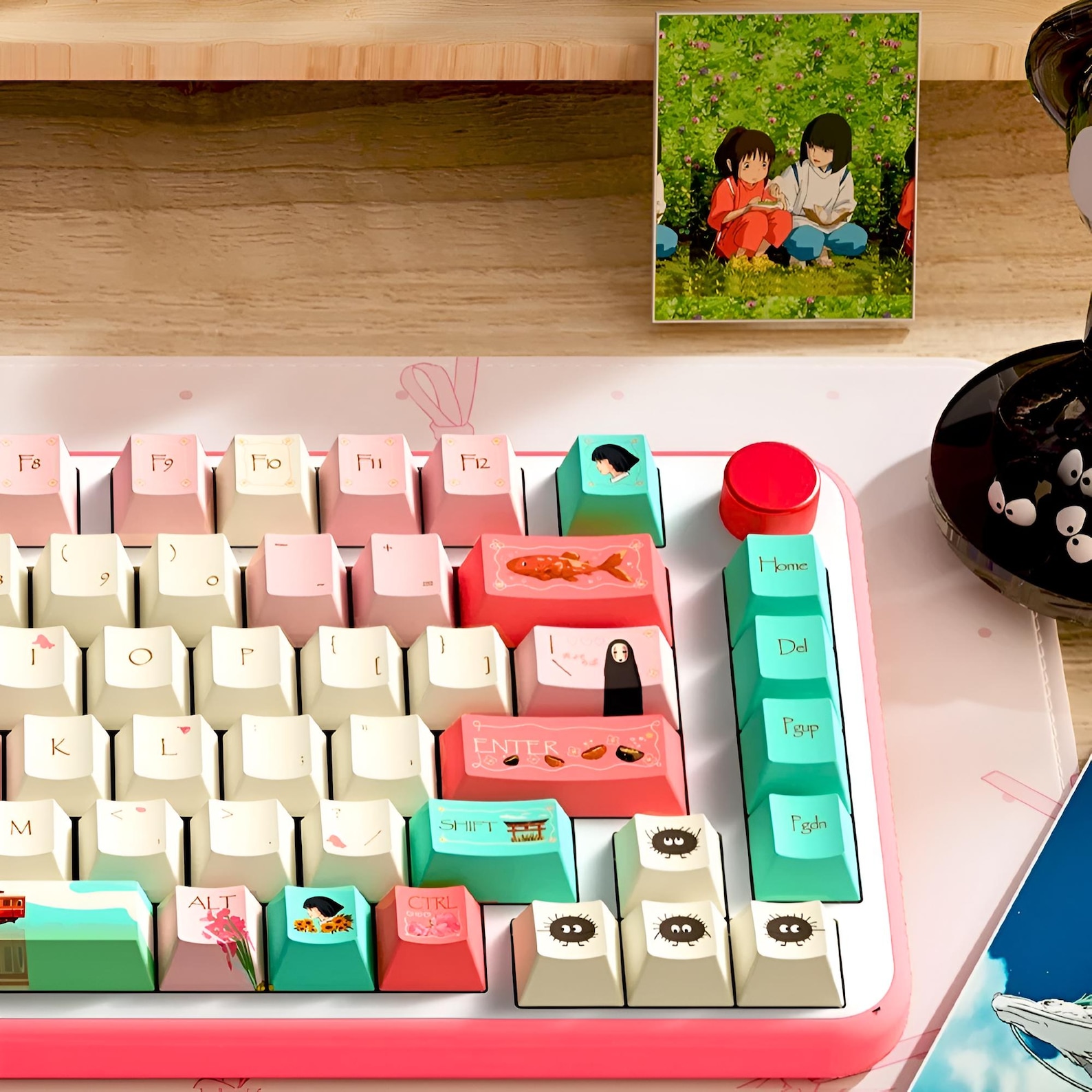 Ghibli Anime Keycaps Set 158 – Japanese Artisan PBT Custom Handmade for ...