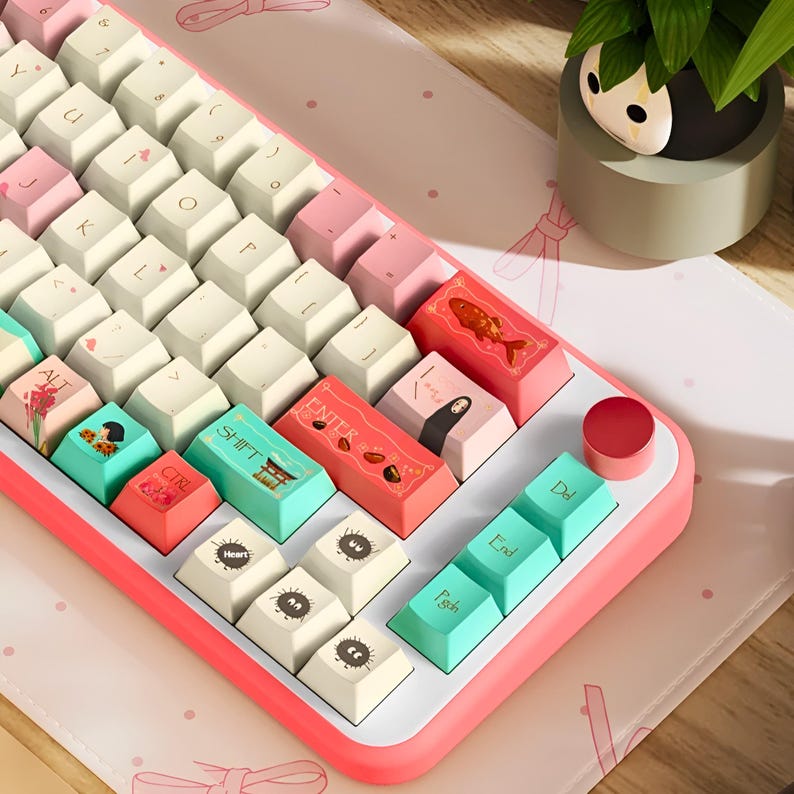 Ghibli Anime Keycaps Set 158 – Japanese Artisan PBT Custom Handmade for ...
