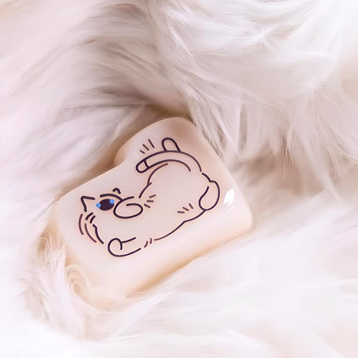 Cute Cat Custom Keycaps Set for Girls - Artisan Cherry MX Keycap for ...