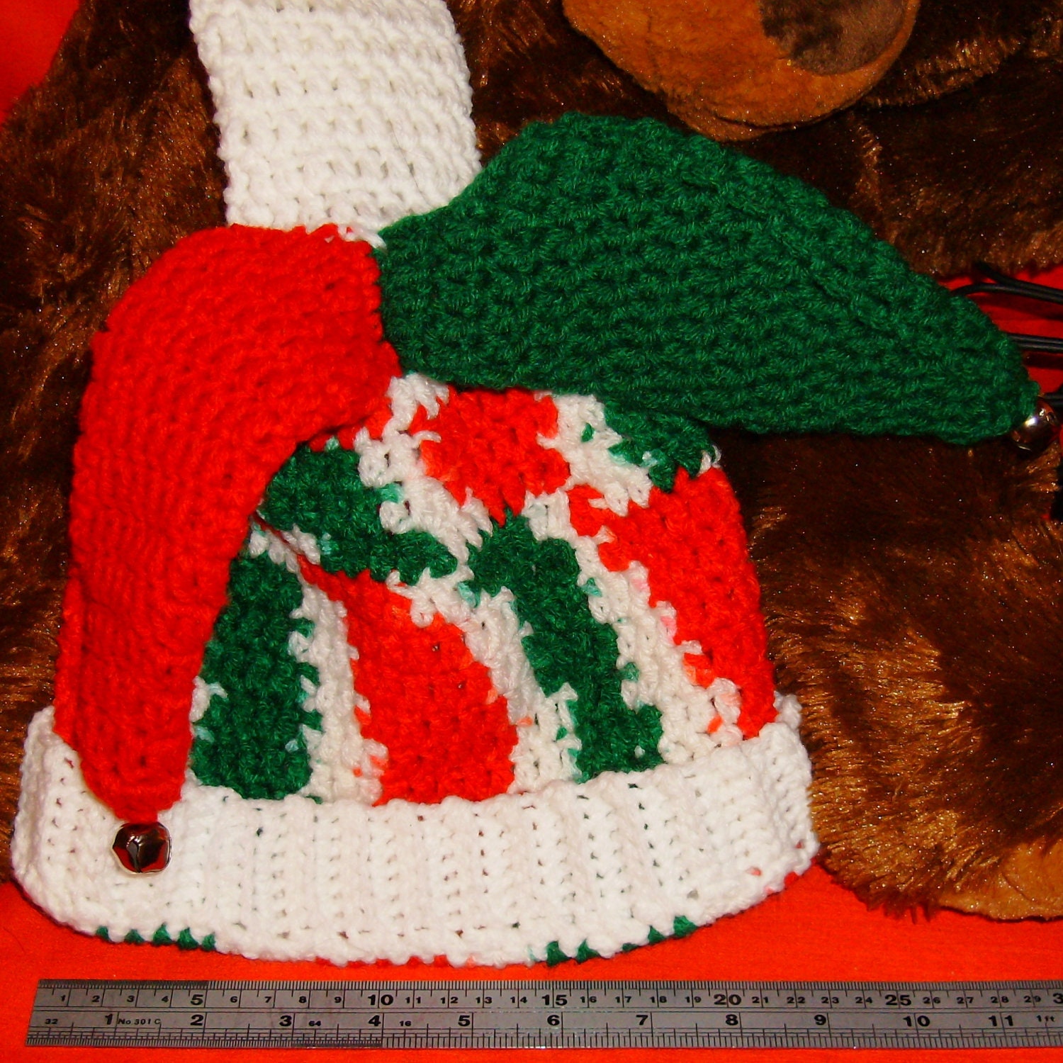 Jester Hat, Snowboard, Crochet, Original Design, Jingle Bells, Green ...