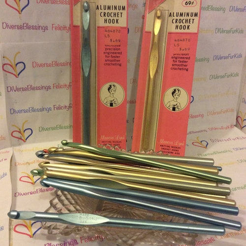 Crochet Hook Susan Bates Ergonomic Aluminum Crochet Hooks - Etsy