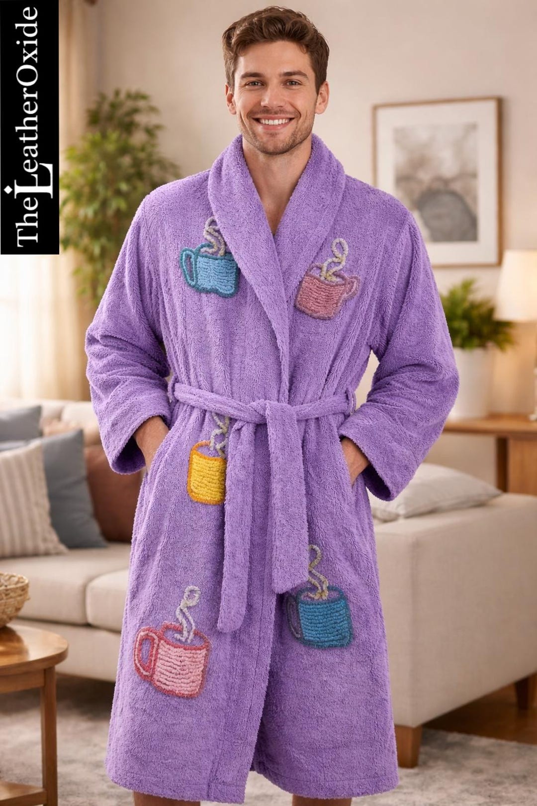 Tyler Durden Fight Club Inspired Bathrobe Luxury Loungewear With ...
