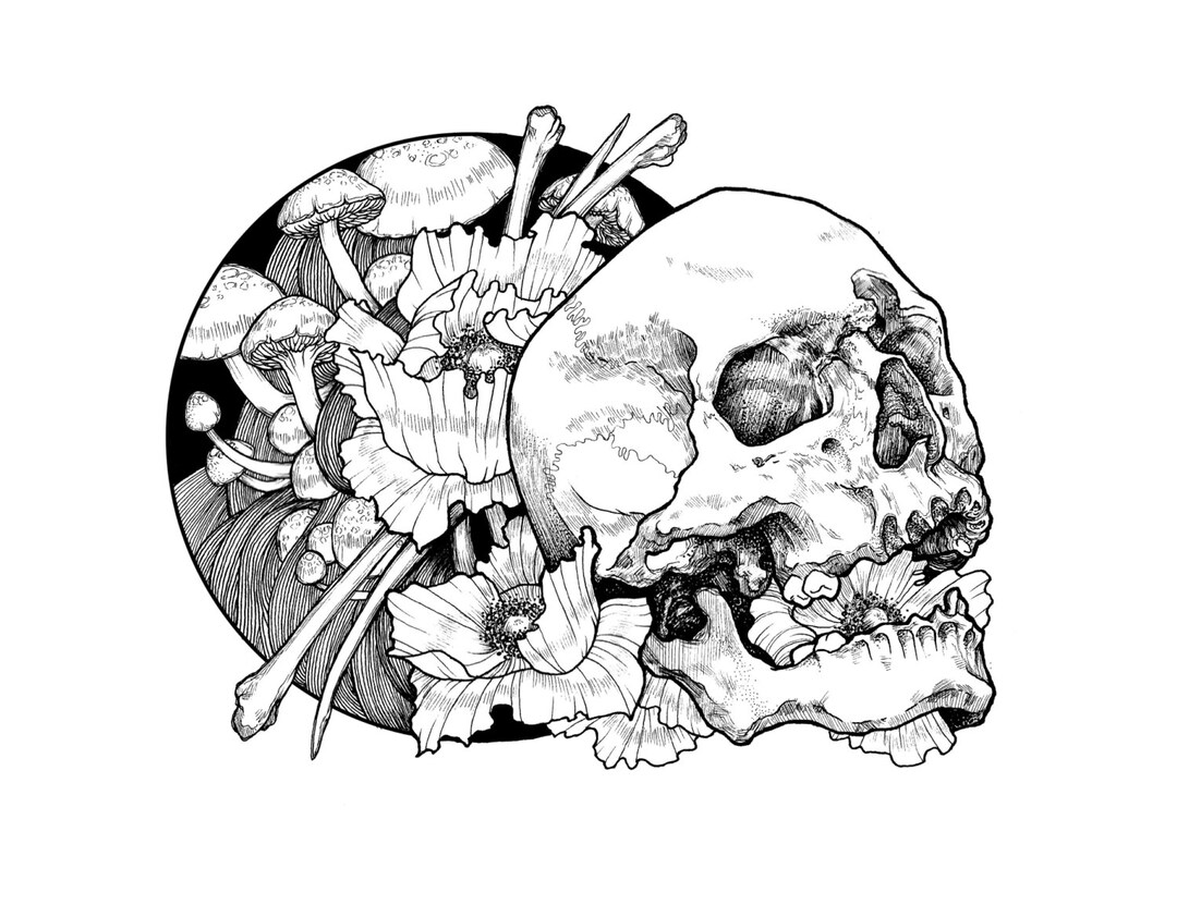 Print of Original Drawing "opiate" - Etsy