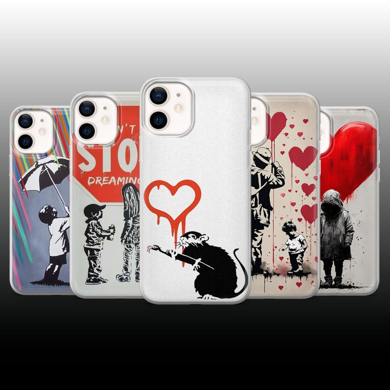 Banksy iPhone Case - Etsy