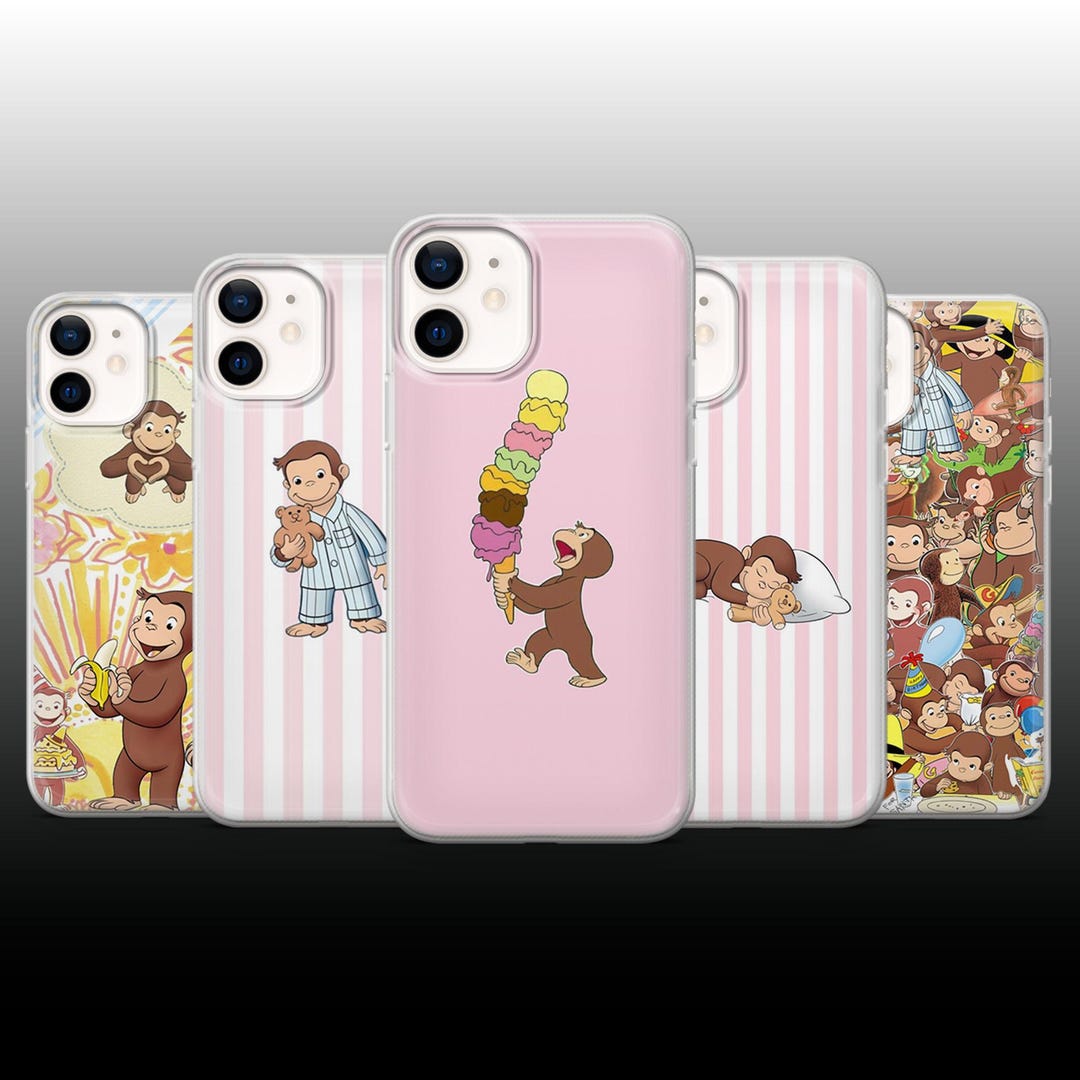 Monkey George Phone Case Cute Cartoon Animal Design Cover for iPhone 17 ...