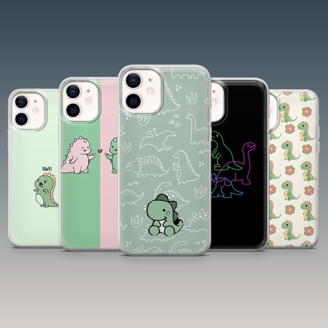 Mini Dino Phone Case Minimalist Art Cute Dino Cover for iPhone 17 ...