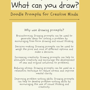 Doodle, Doodle, What Can You Draw? Doodling, Drawing Prompt, Kids ...