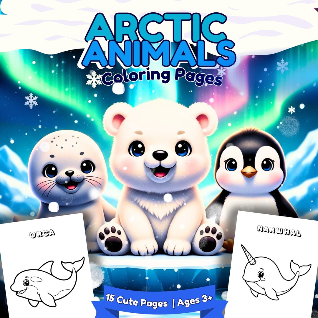 Arctic Animals Coloring Pages | Polar Animals Printable | Ocean ...
