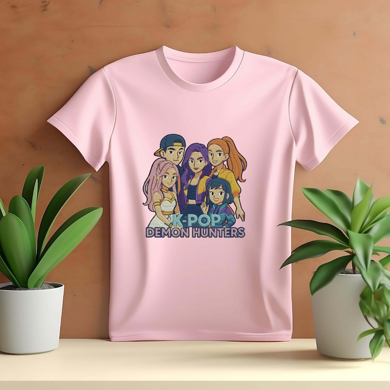 Huntrix Girl Machine Embroidery Design Bluey Tiger Hunters Embroidery ...