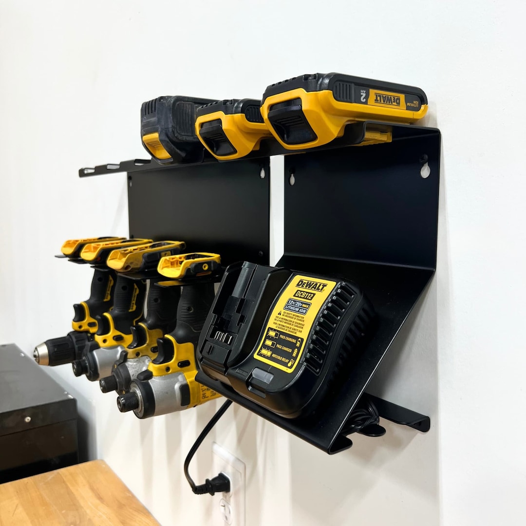 Dewalt 20V Charger and Battery Mount Cordless Drill Organizer, Power ...