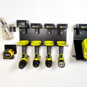 Ryobi One 18V Drill and Battery Shelf 4 or 6 Slots Cordless Drill ...