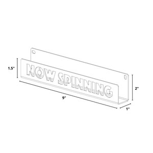 Now Spinning Wall Mount Vinyl Record Display Shelf - Modern Record ...