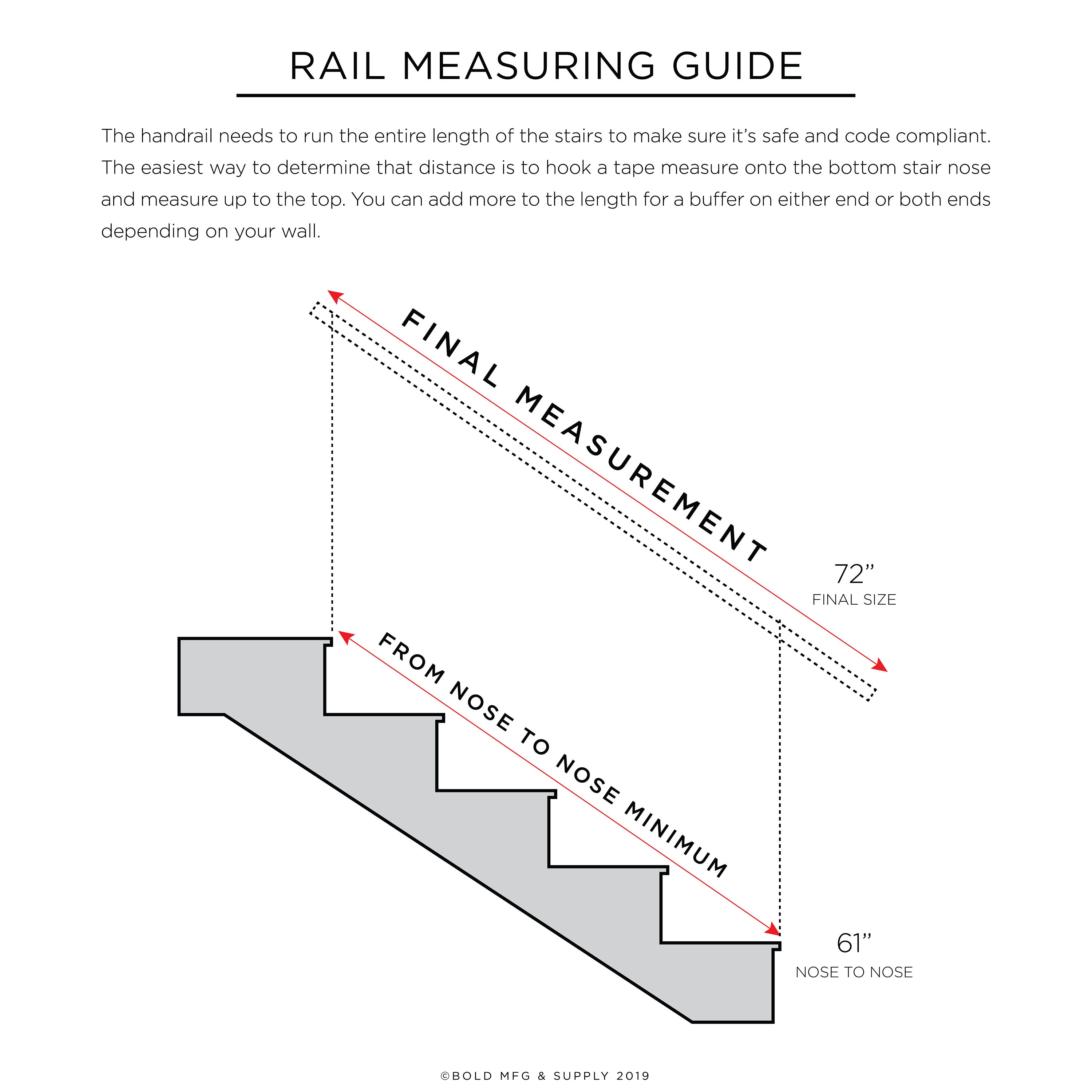 Staircase Handrails Size