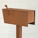 Dexter Modern Mailbox - Curbside Post Mount Mailbox, Mid Century Modern ...