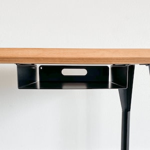 Under Desk Storage Shelf - Home Office Desk Organization for Sit Stand ...