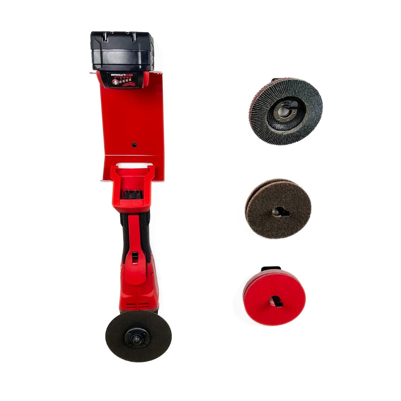 Milwaukee M18 Grinder and Battery Mount - Cordless Grinder Holder ...