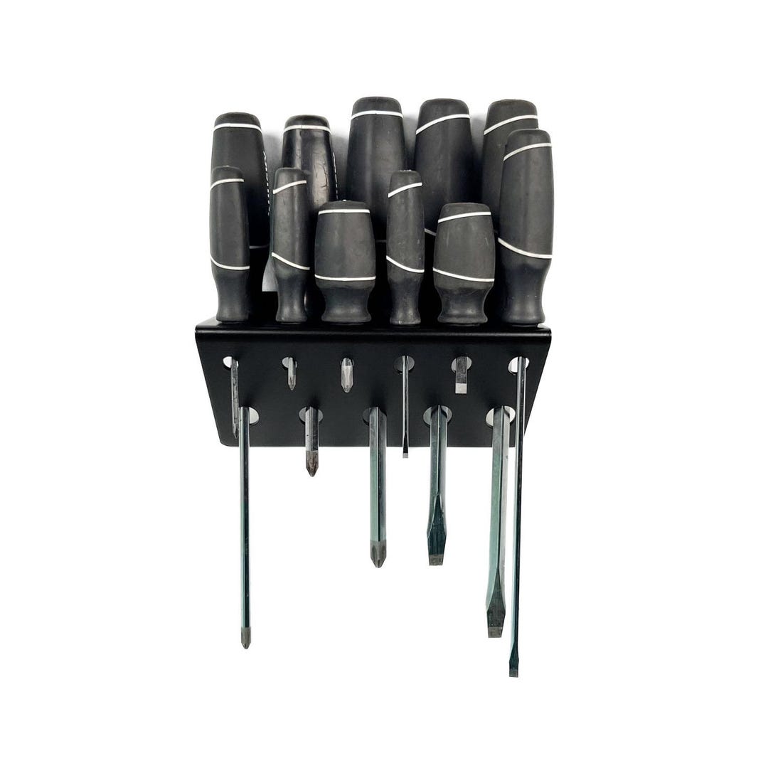 Screwdriver Shelf - Garage Organization, Power Tool Holder, Shop Tool ...