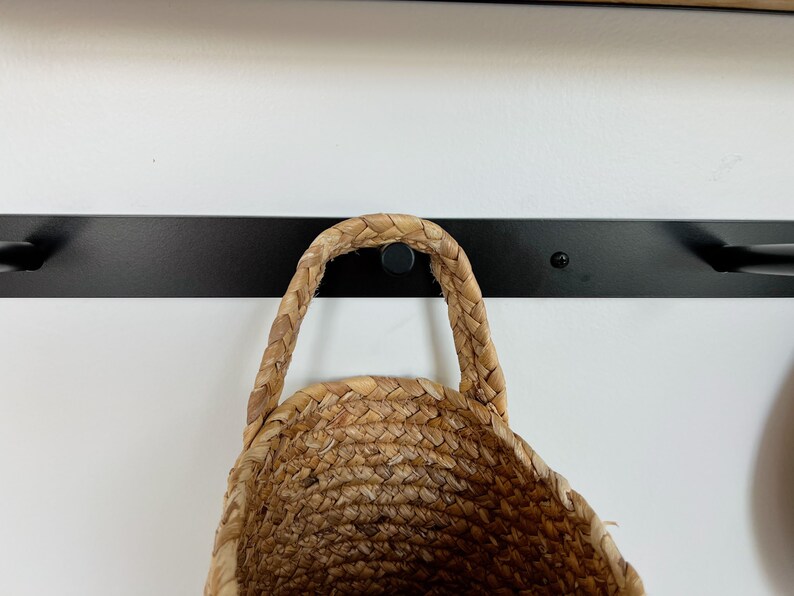 Mid Century Modern Hook Rail Black Wall Hook Bar Towel Hook - Etsy