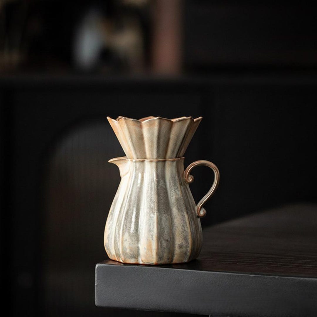 Personalized Ceramic V60 Pour Over Coffee Set, Handmade Stoneware V60 ...